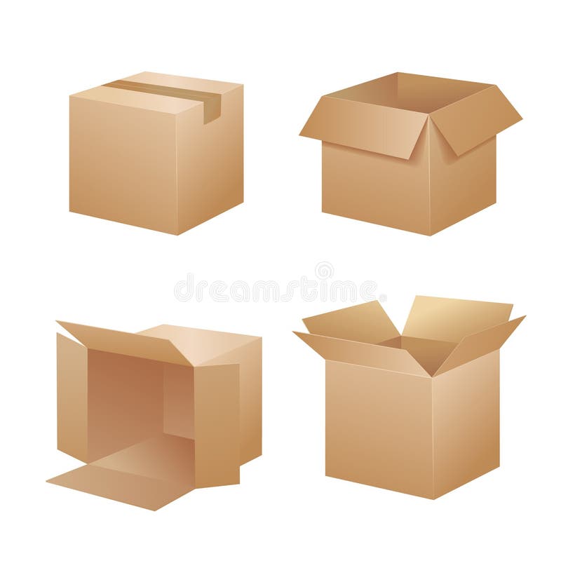 Vector packing boxes stock vector. Illustration of packing - 14713237