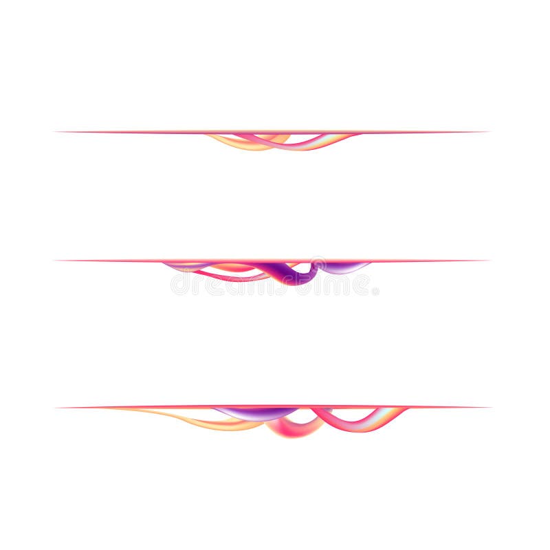Page Dividers of Abstract Wavy Shapes Stock Vector - Illustration of ... Page Dividers of Abstract Wavy Shapes Stock Vector - Illustration of ...