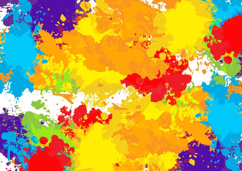 Vector Paint Color Splash Abstract Gradient Explosion. Colorful ...