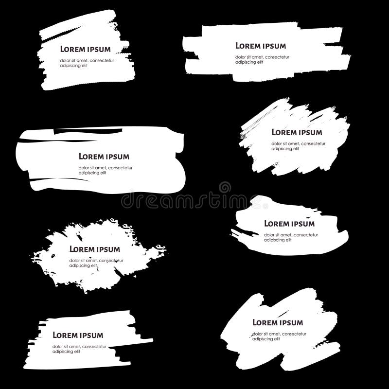 Vector paintbrush set stock vector. Illustration of textured - 286362465