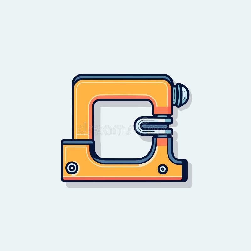 Vector of a Pair of Scissors Forming the Letter E in a Minimalist and ...
