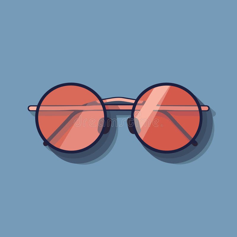 Vector of a Pair of Sunglasses on a Blue Background Stock Vector ...