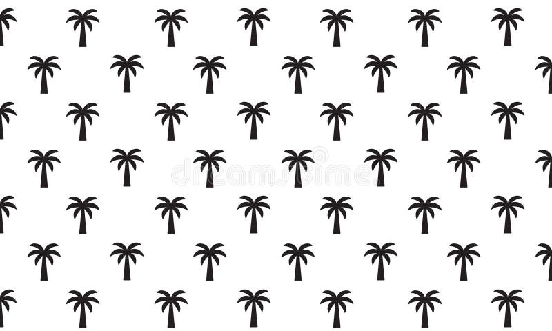 Vector Palm Tree Pattern Background Stock Illustration - Illustration ...