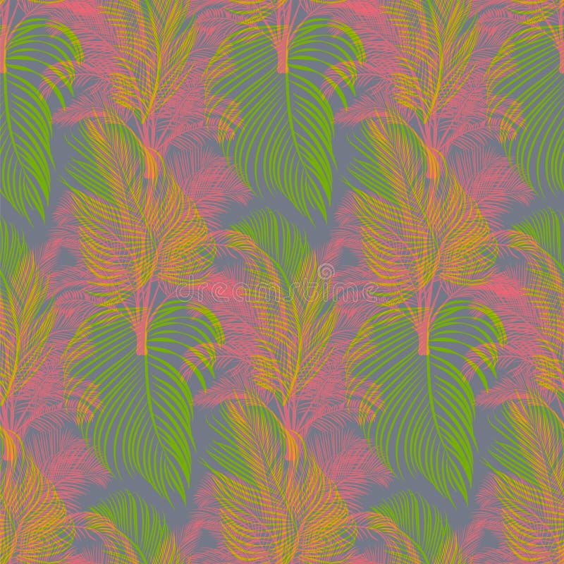 Vector palms pattern stock vector. Illustration of palm - 78939656