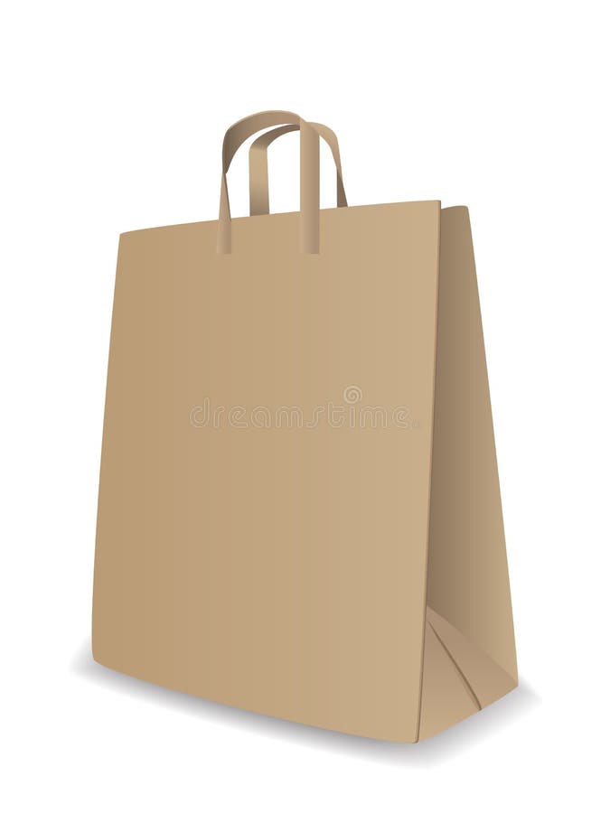 Vector paper bag stock vector. Illustration of ecological - 16757923