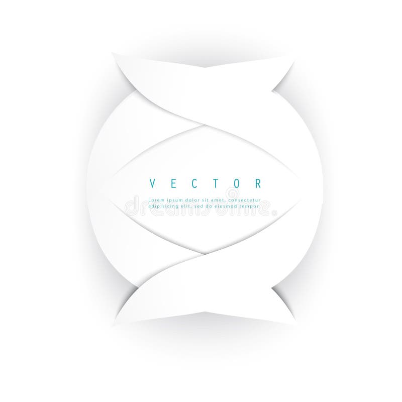 Vector Paper Circle with Drop Shadows Stock Vector - Illustration of ...