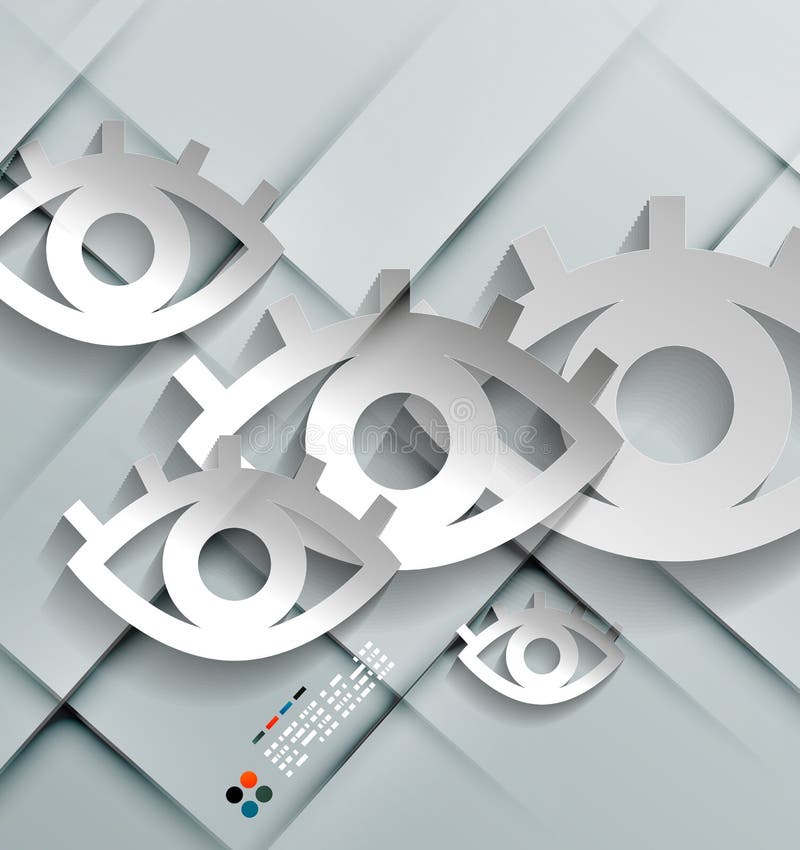 Abstract Eye Modern Vector Concept Stock Vector - Illustration of ...