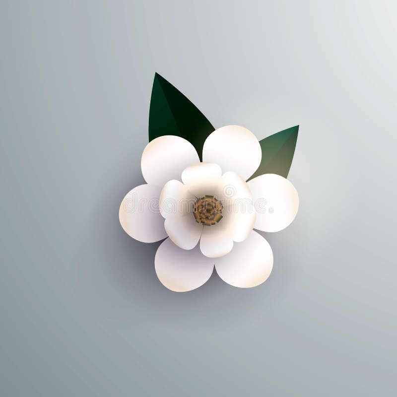 Vector Paper Flower Origami Icon Eps 10 Stock Illustration ...