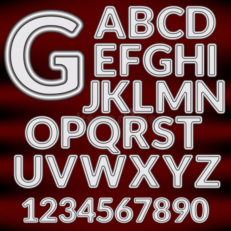 Vector Paper Graphic Alphabet Set Stock Vector - Illustration of ...