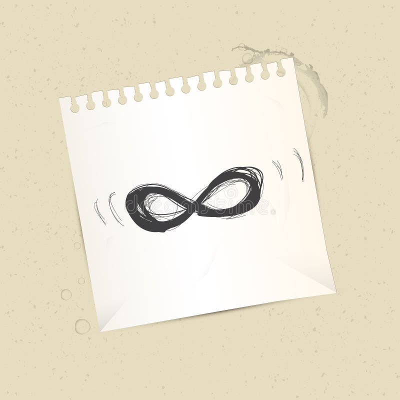 Vector Paper Infinity Symbol Stock Vector - Illustration of motion ...