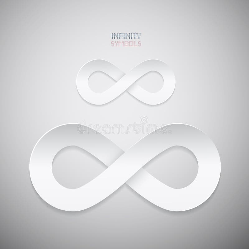 Vector Paper Infinity Symbols Stock Vector - Illustration of endless ...