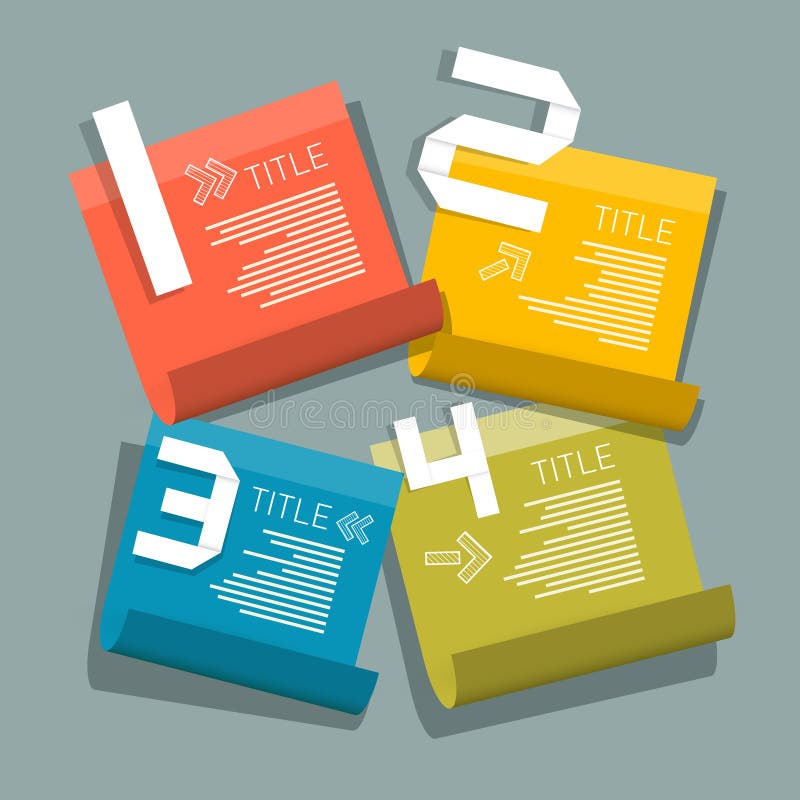 Vector Paper Infographics Layout Stock Vector - Illustration of product ...