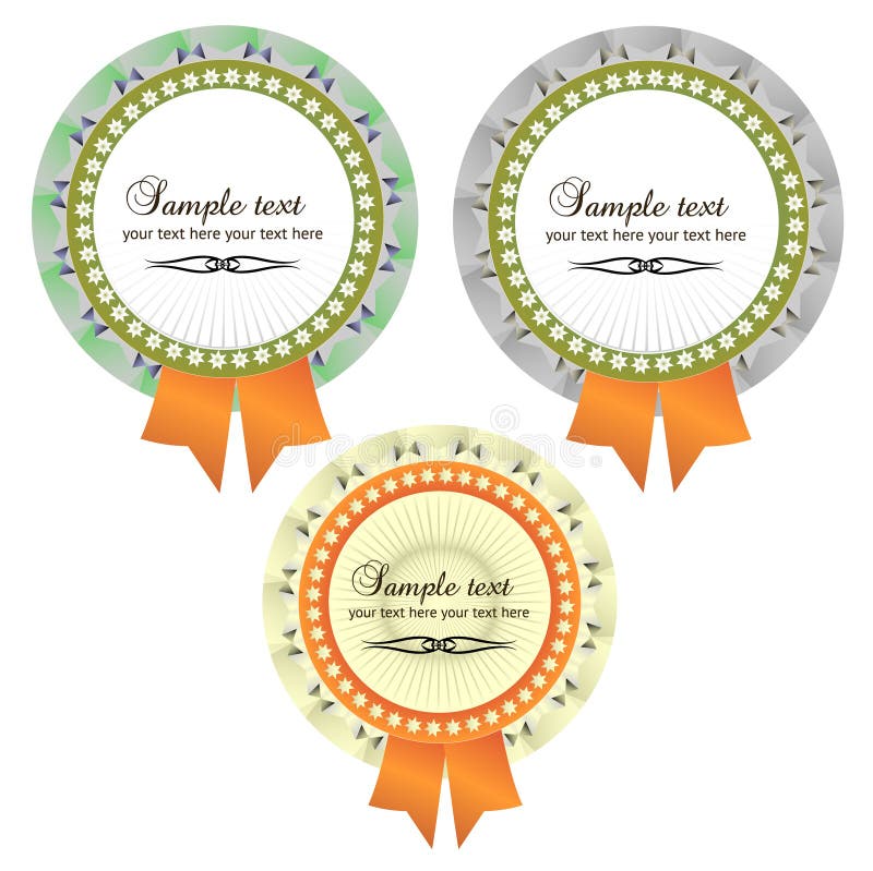 Set of vector labels stock vector. Illustration of genuine - 38786863