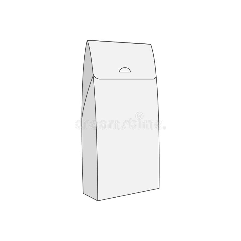 Vector Paper Package Template Stock Vector - Illustration of pack ...