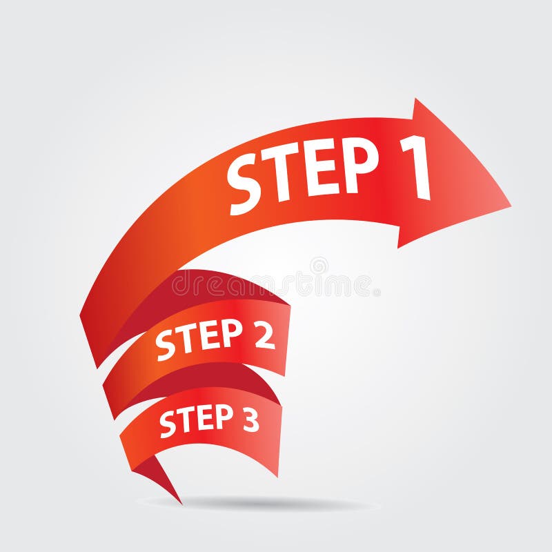 3 Puzzle Buttons Showing Step 1, 2, 3 Stock Illustration - Illustration ...