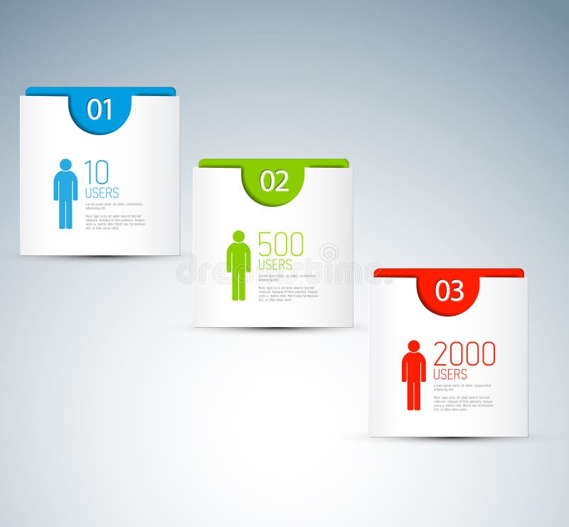 Vector Progress Background / Product Choice or Version Stock Vector ...