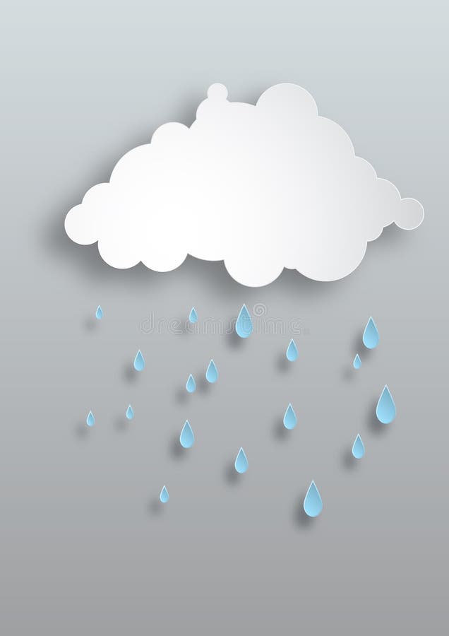 Vector Paper Rain stock illustration. Illustration of gray - 31881282