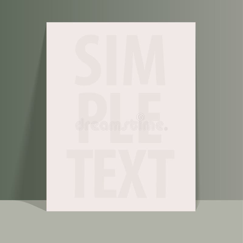Rectangular Poster Mockup with Realistic Shadows Overlays on Pastel ...