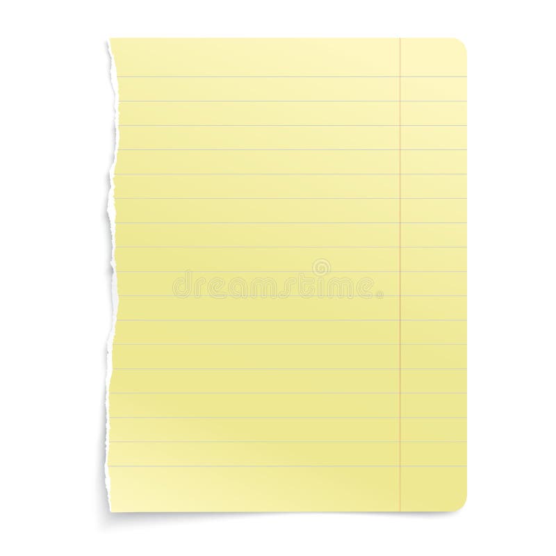 Yellow Lined Paper Clipart