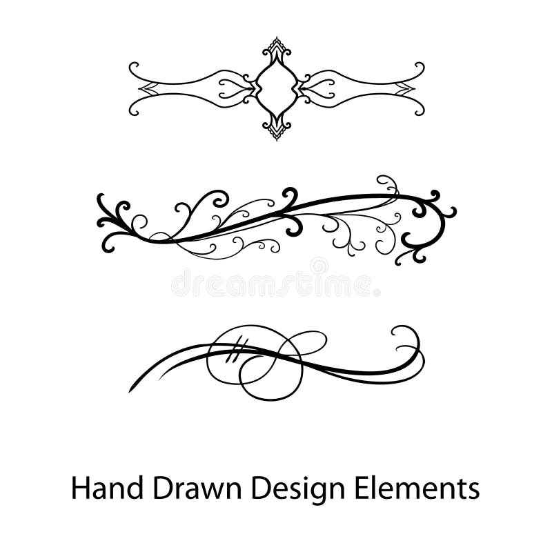 Vector Paragraph or Text Dividers, Fancy Design Elements Stock Vector ...