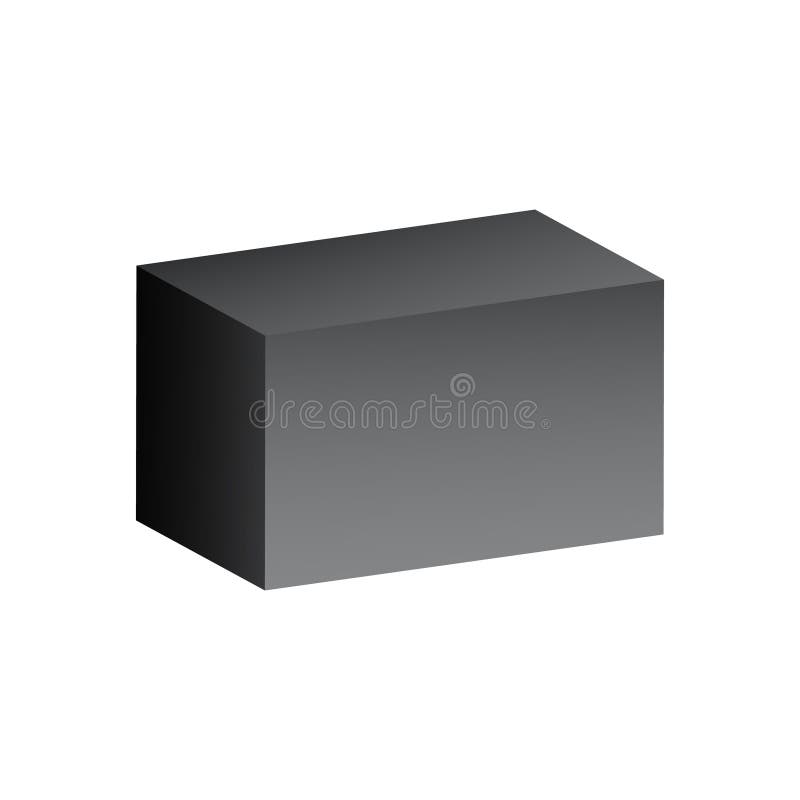 Vector Parallelepiped with Gradients and Shadow for Game, Icon, Package ...