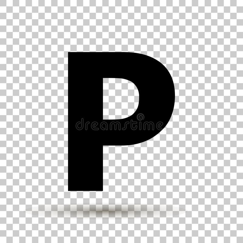 Vector Parking Icon, Includes Inscription P. Parking Sign. Stock Vector ...
