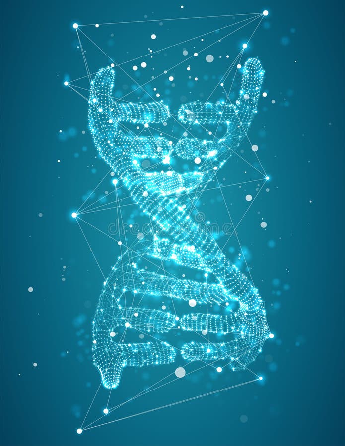 Vector. Part of the Human Dna Stock Vector - Illustration of group ...