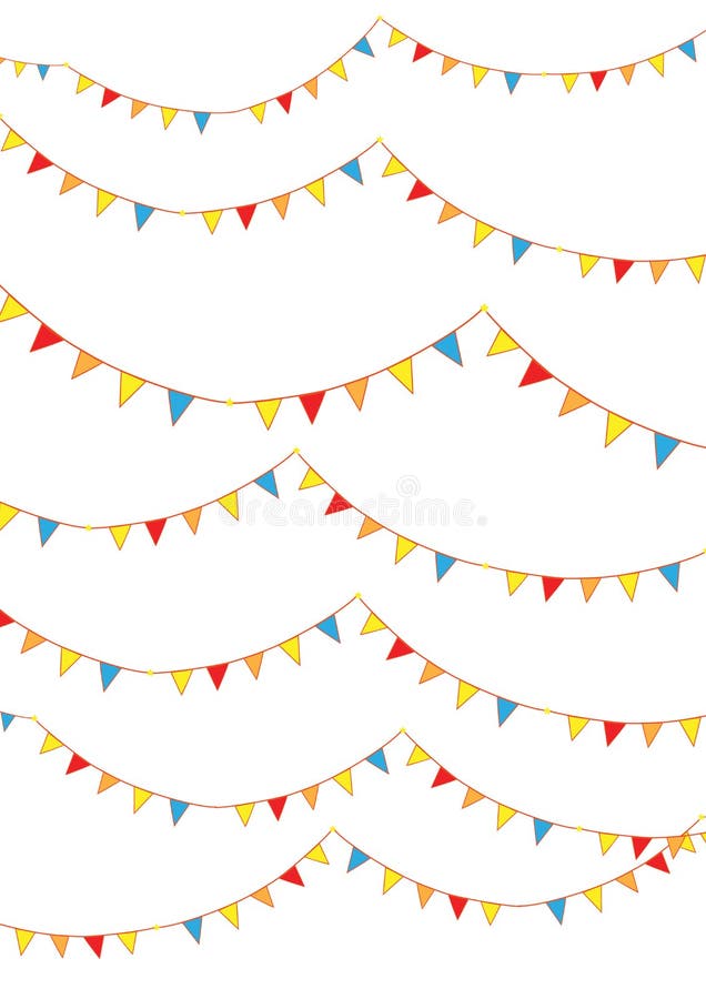 Vector Party Flags.vector Illustration Stock Vector - Illustration of ...