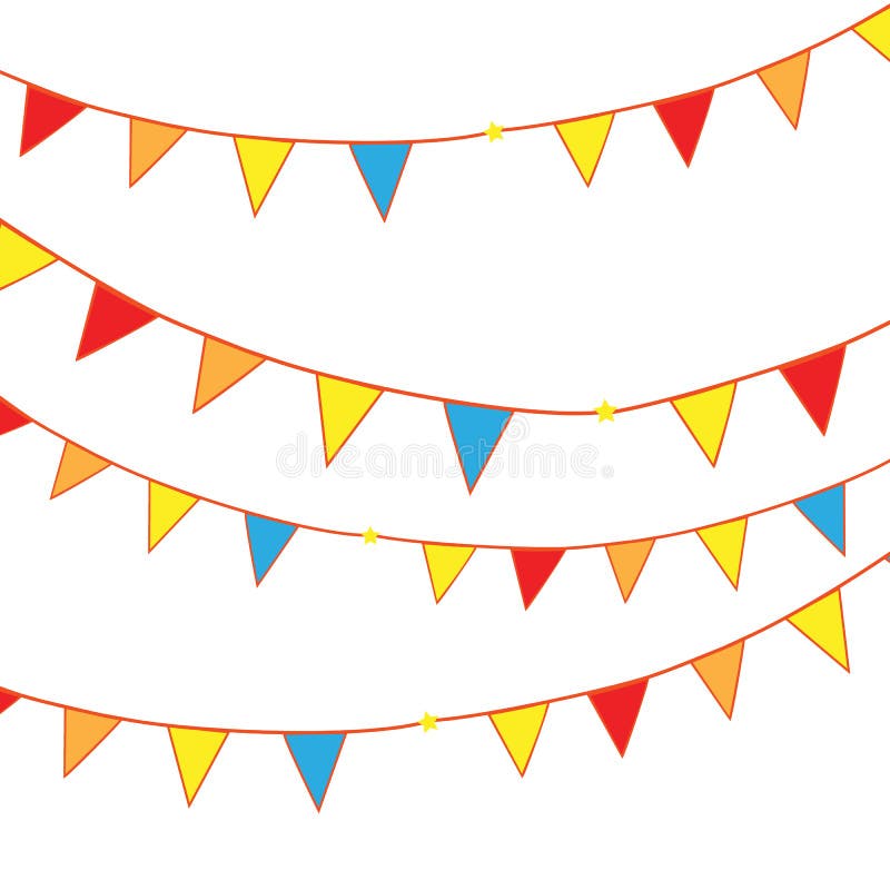 Vector Party Flags.vector Illustration Stock Vector - Illustration of ...