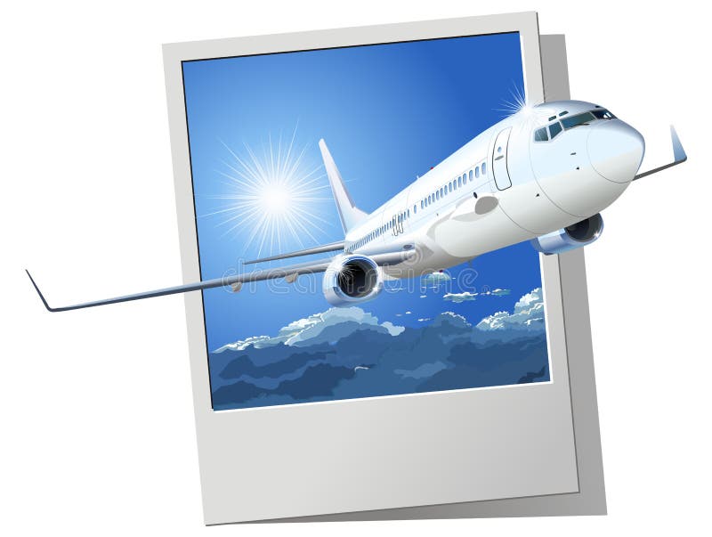 Vector Passenger Boeing 737 Stock Vector - Illustration of view, clear ...