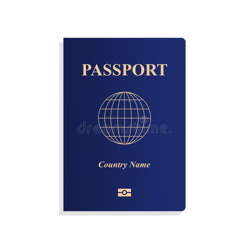 Vector Passport Cover Template Stock Vector - Illustration of icon ...