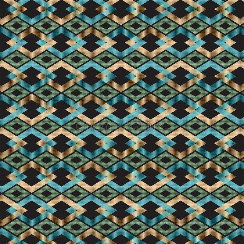 Vector Abstract Colorful Honeycomb Fabric Textured Seamless Pattern ...