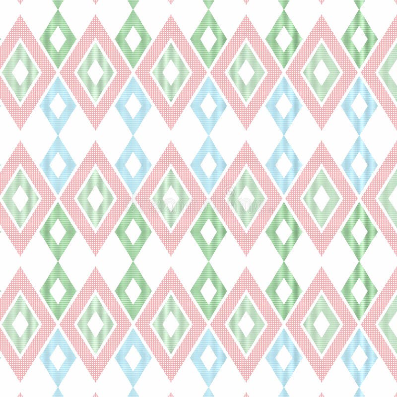 Vector Abstract Colorful Honeycomb Fabric Textured Seamless Pattern ...