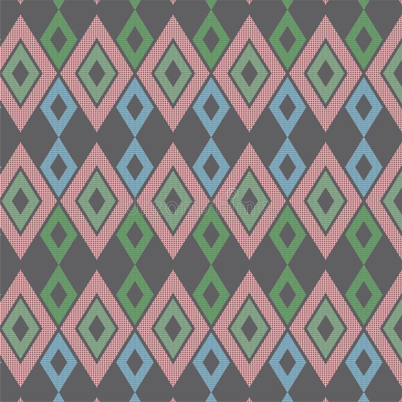 Vector Abstract Colorful Honeycomb Fabric Textured Seamless Pattern ...