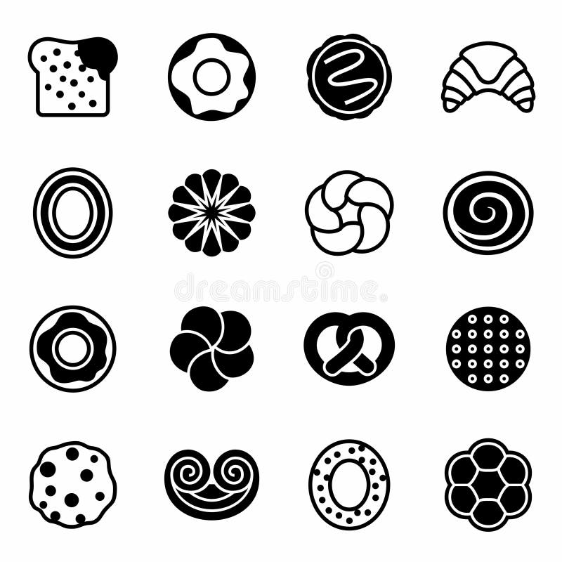 Pastry Icon Stock Illustrations – 142,896 Pastry Icon Stock ...