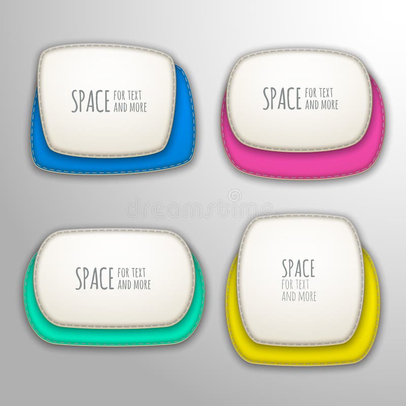 Vector patch banners stock vector. Illustration of geometric - 73983540