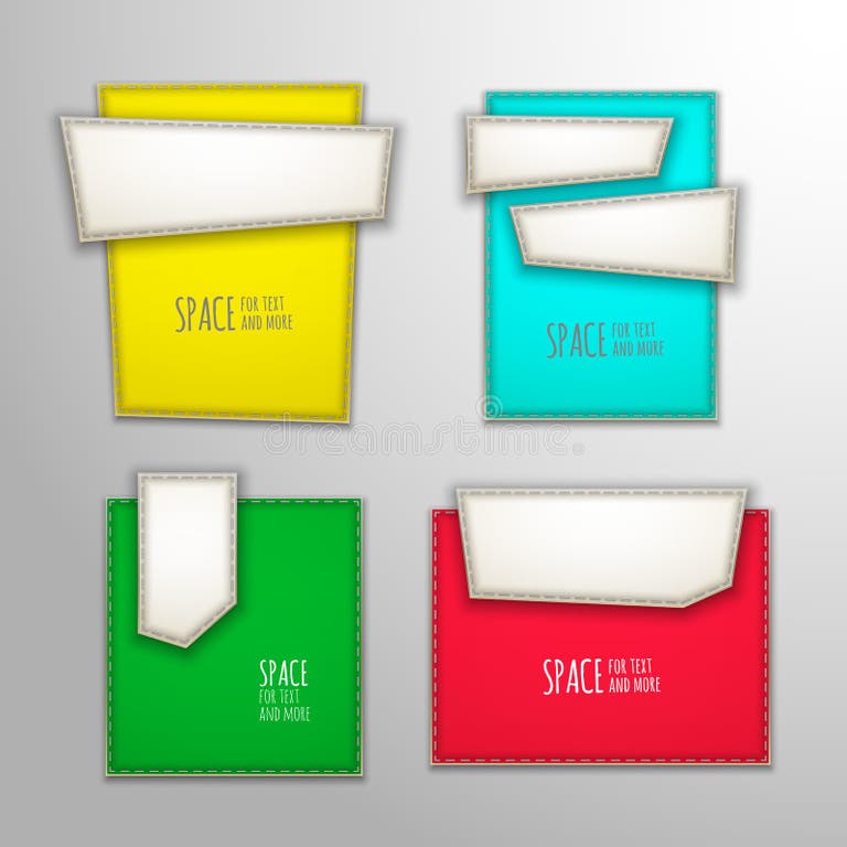 Vector patch banners stock vector. Illustration of message - 73983569