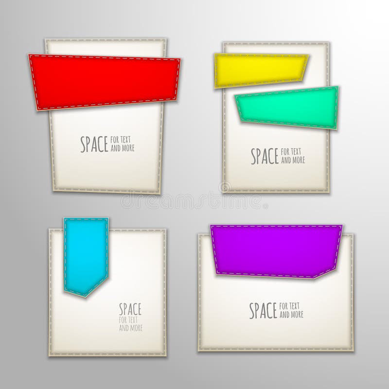 Vector patch banners stock vector. Illustration of banner - 74265522