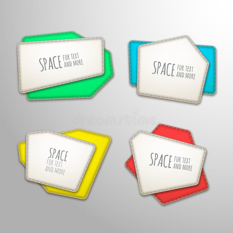 Vector patch banners stock vector. Illustration of layout - 74265685