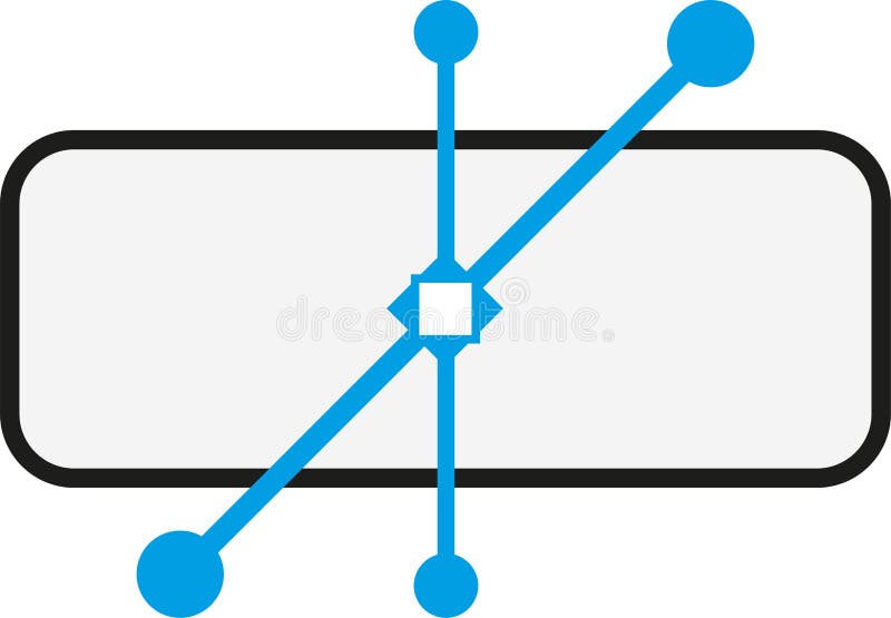 Vector Path Drawing Template Illustration Stock Vector - Illustration ...