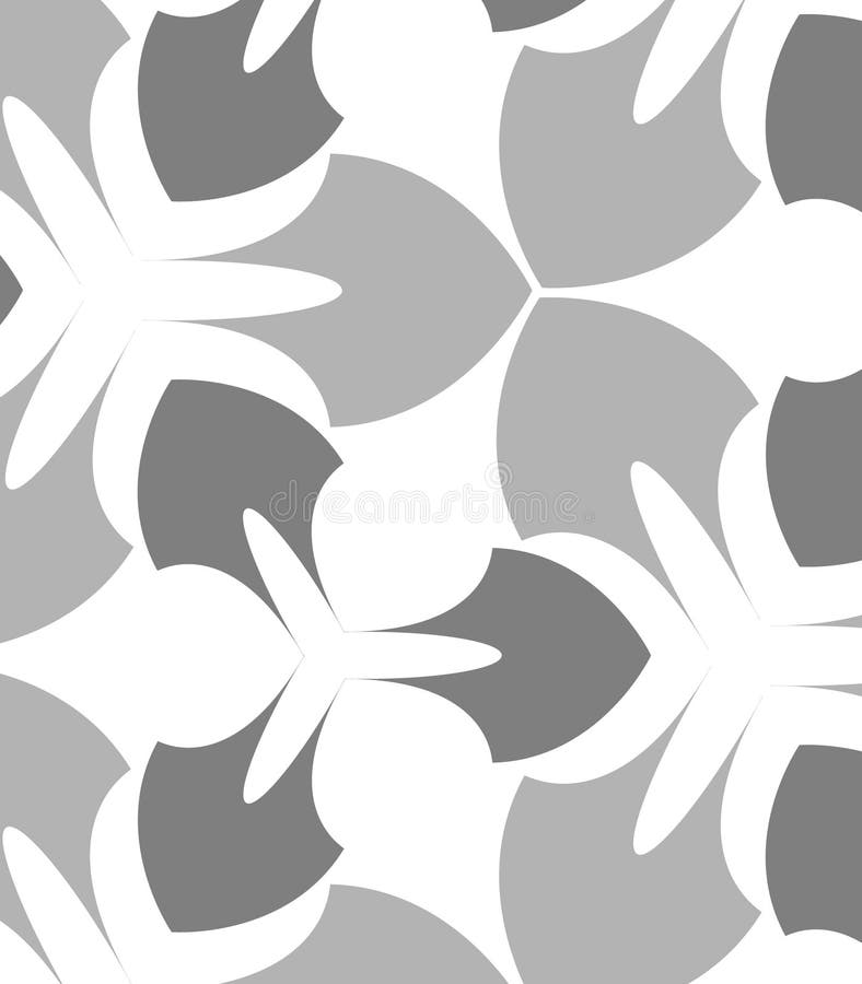 Geometric Petal Shaped Design Stock Illustration - Illustration of ...