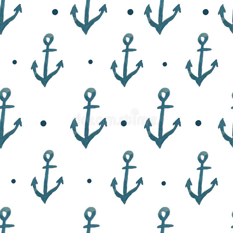 Seamless Vector Pattern with Orange Fishes on the Blue Background Stock ...