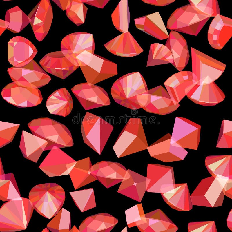 Vector Pattern with Beads and Crystals Diamonds Stock Vector ...