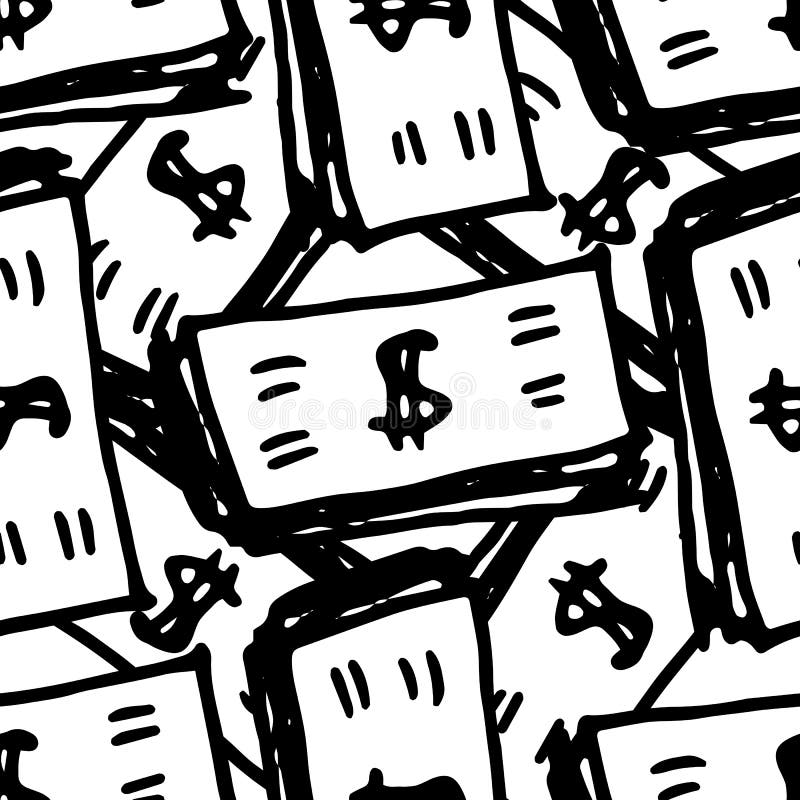 Money Sign Pattern Doodle Stock Illustrations – 2,032 Money Sign ...