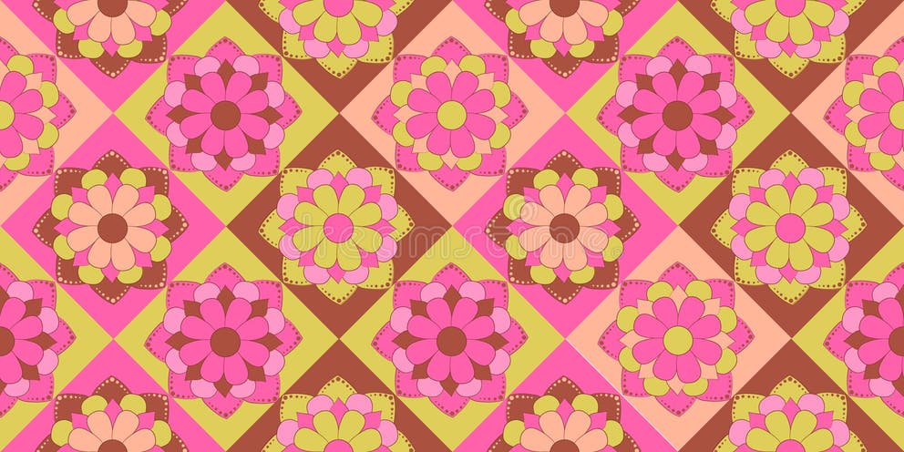 Vector Pattern of Ceramic Tiles in Moroccan Style. Seamless Colorful Patchwork of Azulejo Tiles ...