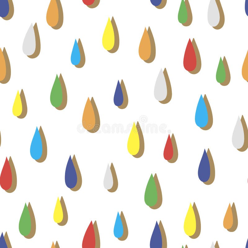 Background with Falling Drops Stock Vector - Illustration of flat ...