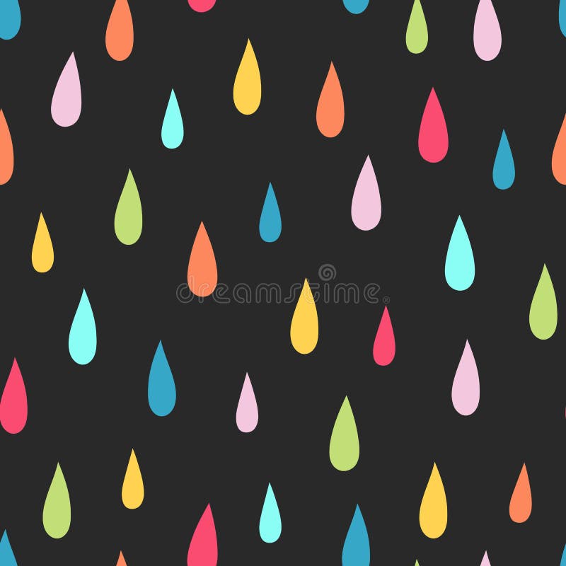 Background with Falling Drops Stock Vector - Illustration of blue ...