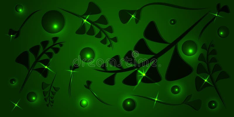 Vector Pattern from the Color of Green Moss of Plant Elements on Stock ...