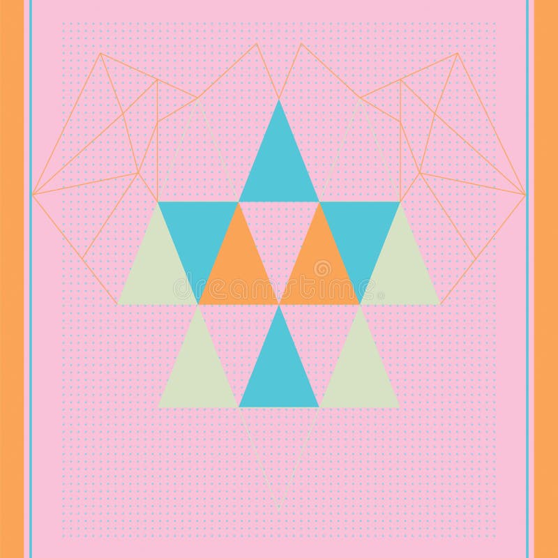 Vector Pattern with Colorful Geometric Shapes, Triangles,lines and ...