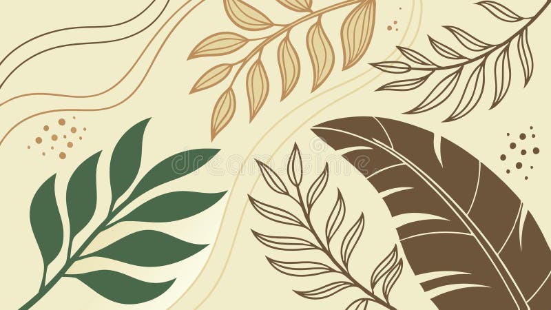 Decorative Leaf Pattern, Nature and Organic Design Vector Design ...